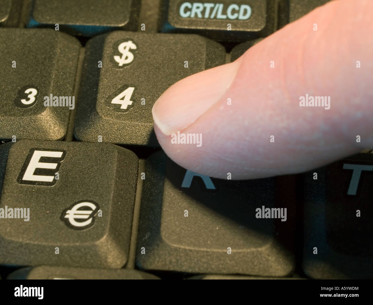 Finger on keyboard hi-res stock photography and images - Alamy