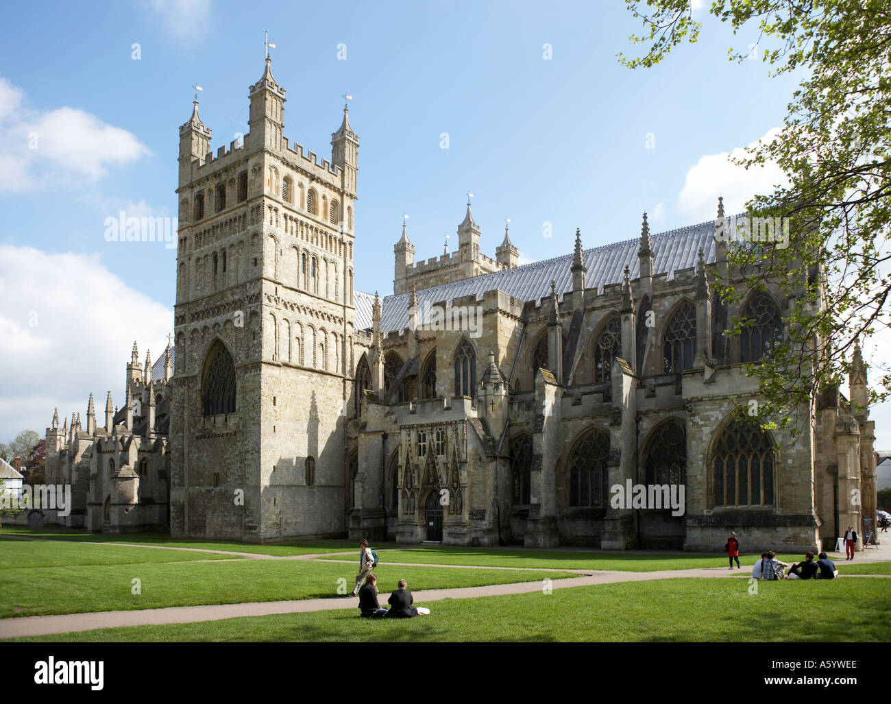 Exeter cathedral square hi-res stock photography and images - Alamy