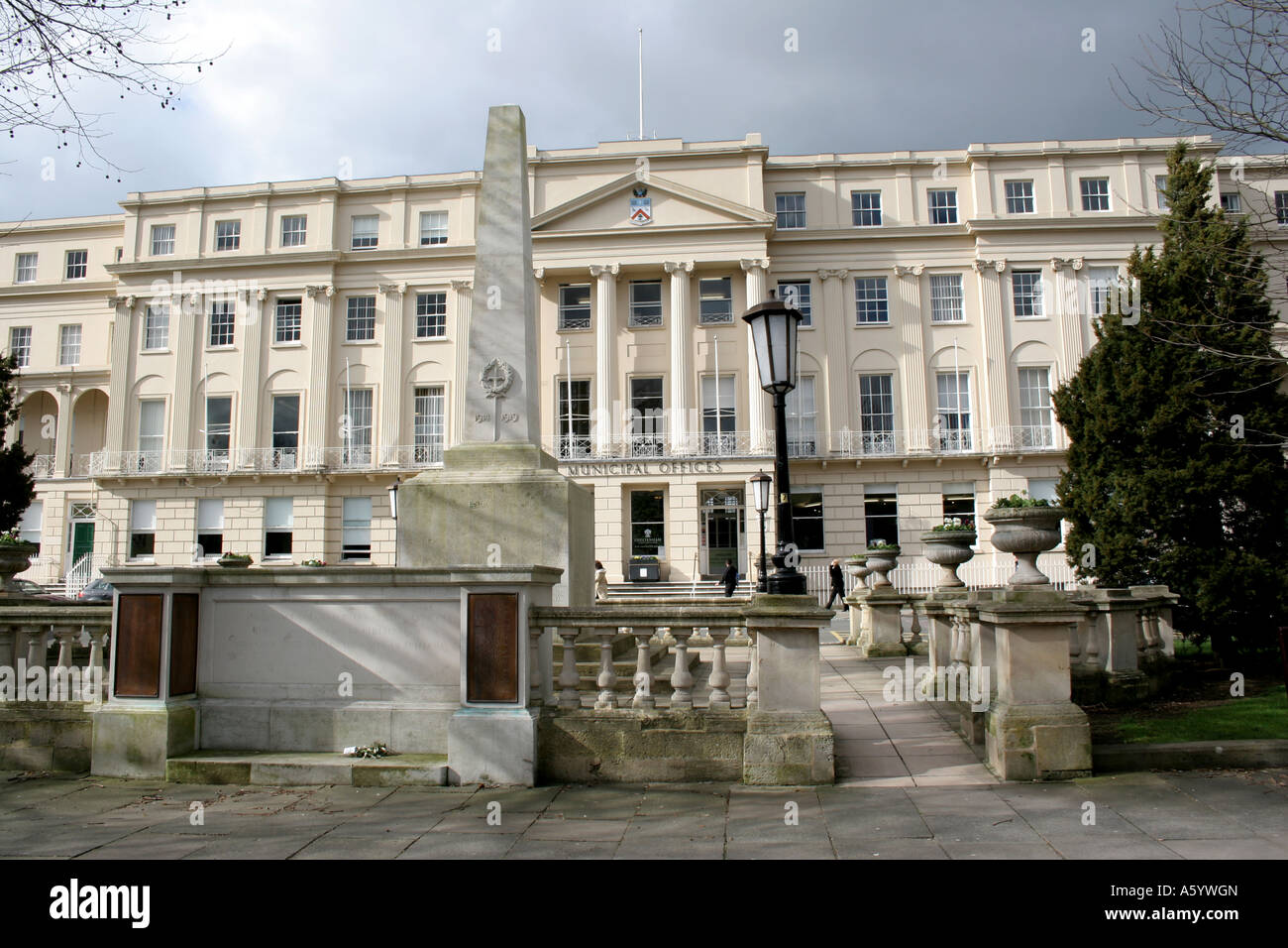 Buildings on the promenade in Cheltenham Gloucestershire Stock Photo ...