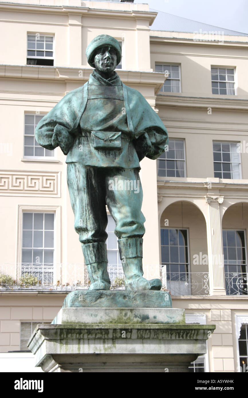 A statue of Edward Adrian Wilson of Cheltenham, who died with Scott in ...