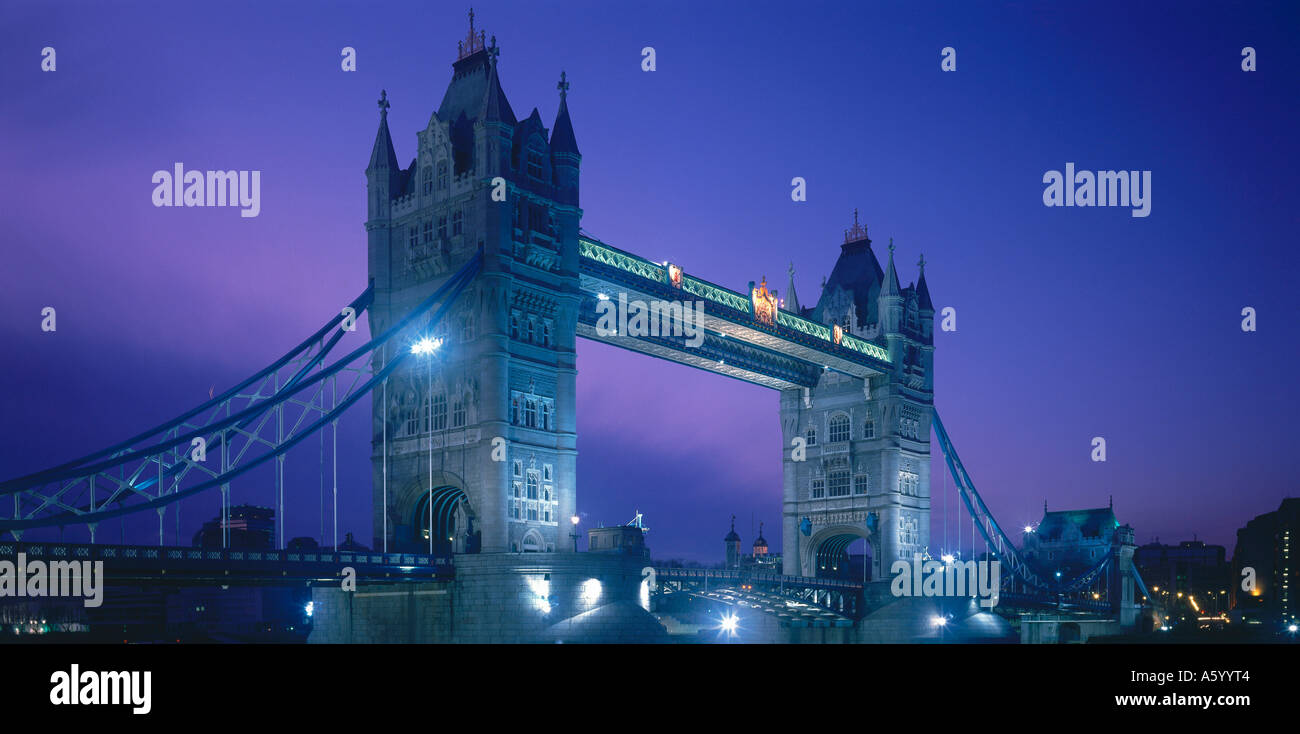 Low angle view of bridge, Tower Bridge, London, England Stock Photo - Alamy