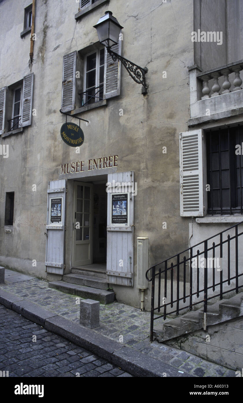 Montmartre museum at Paris France Stock Photo - Alamy