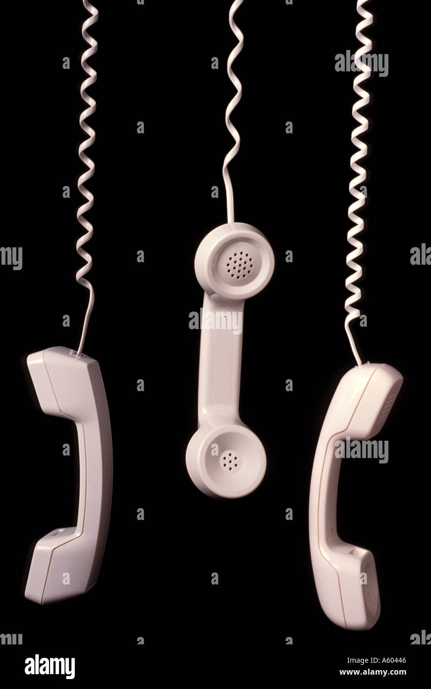 Telephone receiver dangle hi-res stock photography and images - Alamy