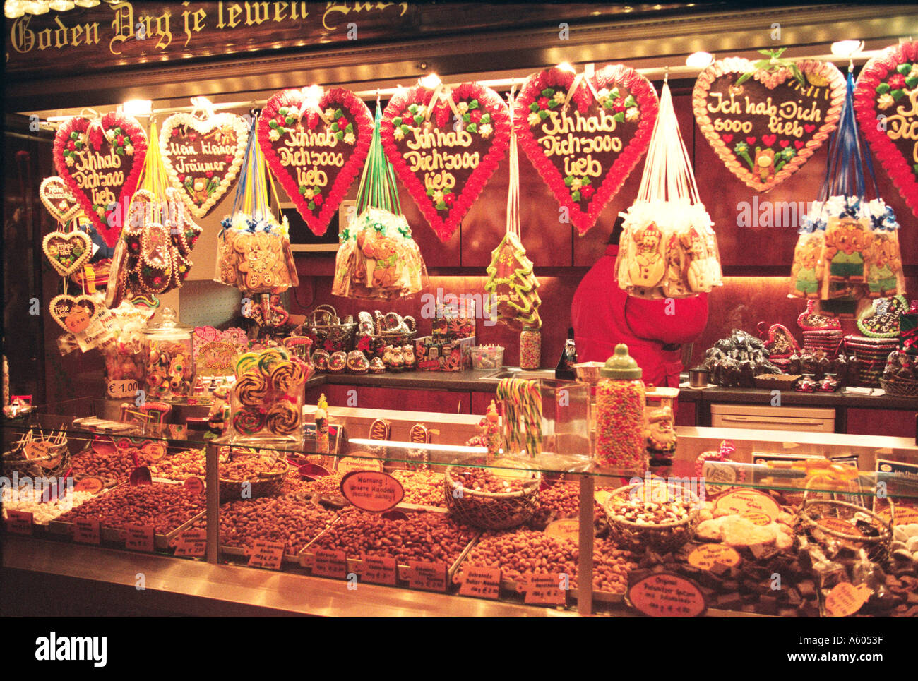A Christmas market stall in Berlin Germany Stock Photo - Alamy