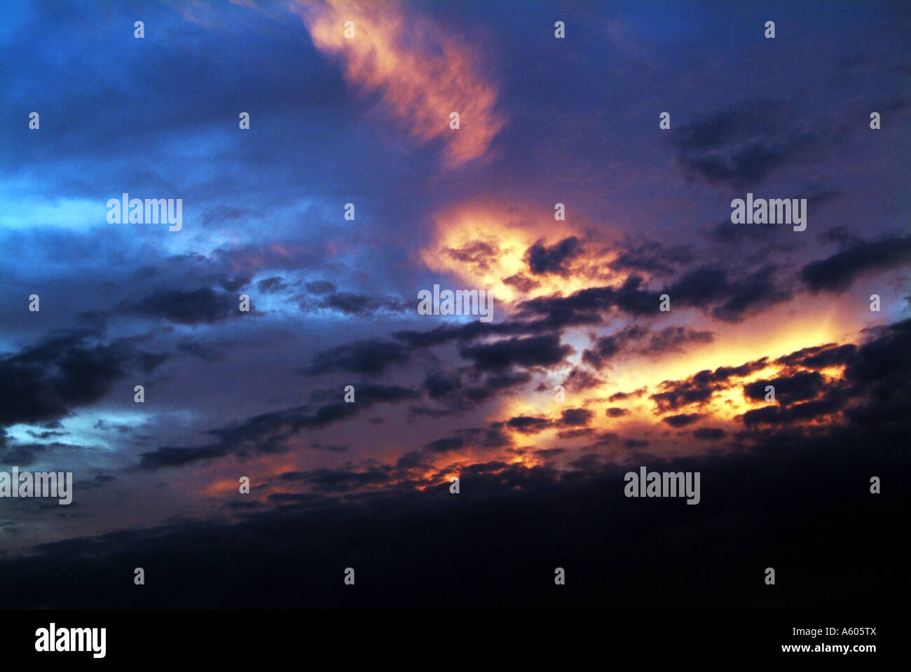 Dramatic Evening Sky Stock Photo - Alamy