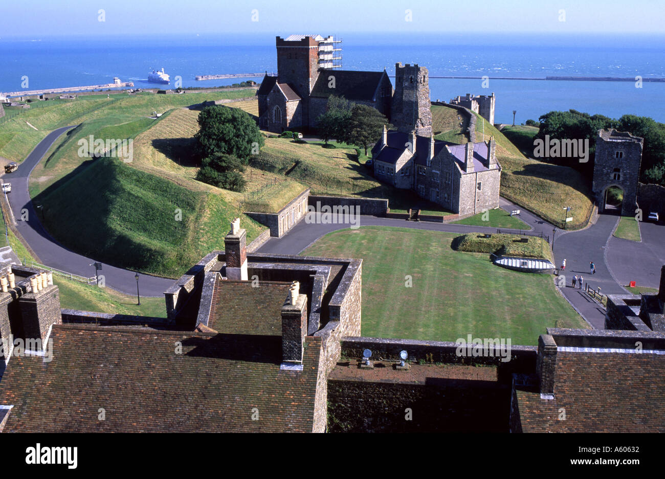 Dover castle aerial hi-res stock photography and images - Alamy