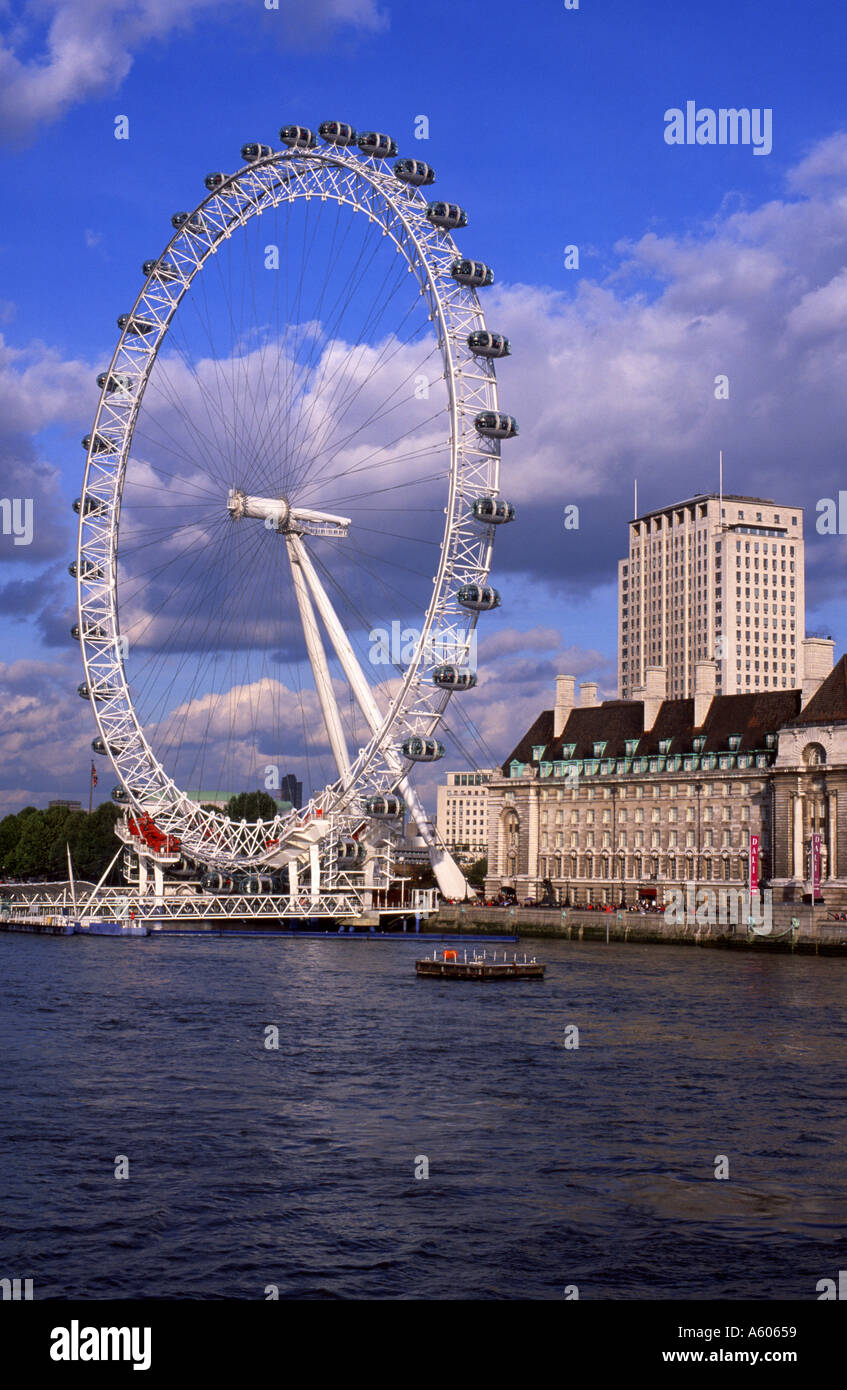London Eye observation wheel London UK Stock Photo - Alamy