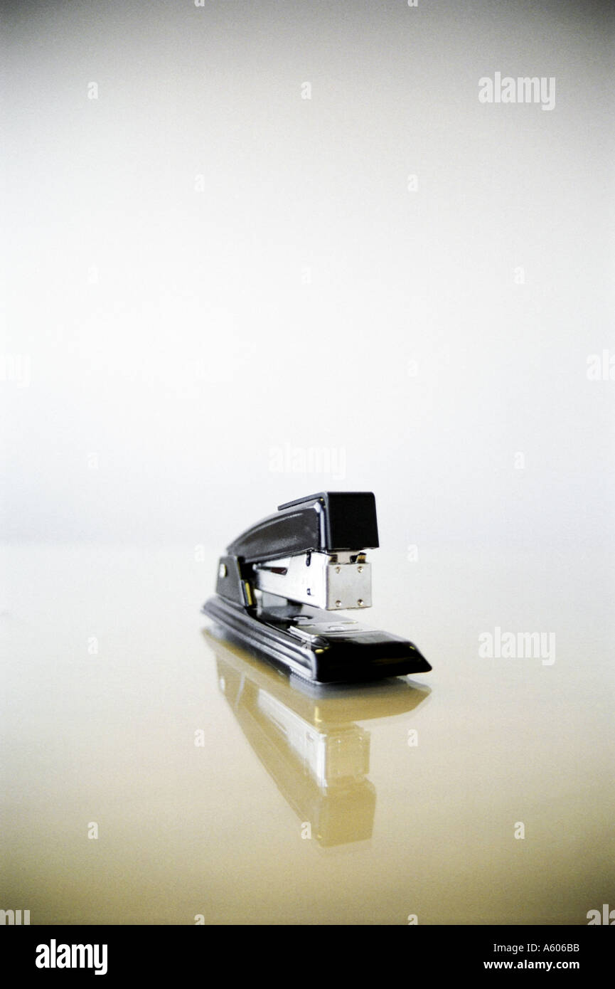 Stapler on desktop Stock Photo - Alamy