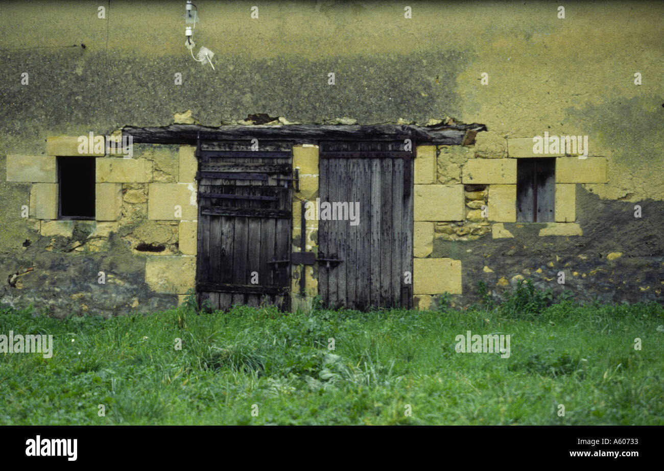 2 old Traditional Farm door in France Stock Photo - Alamy