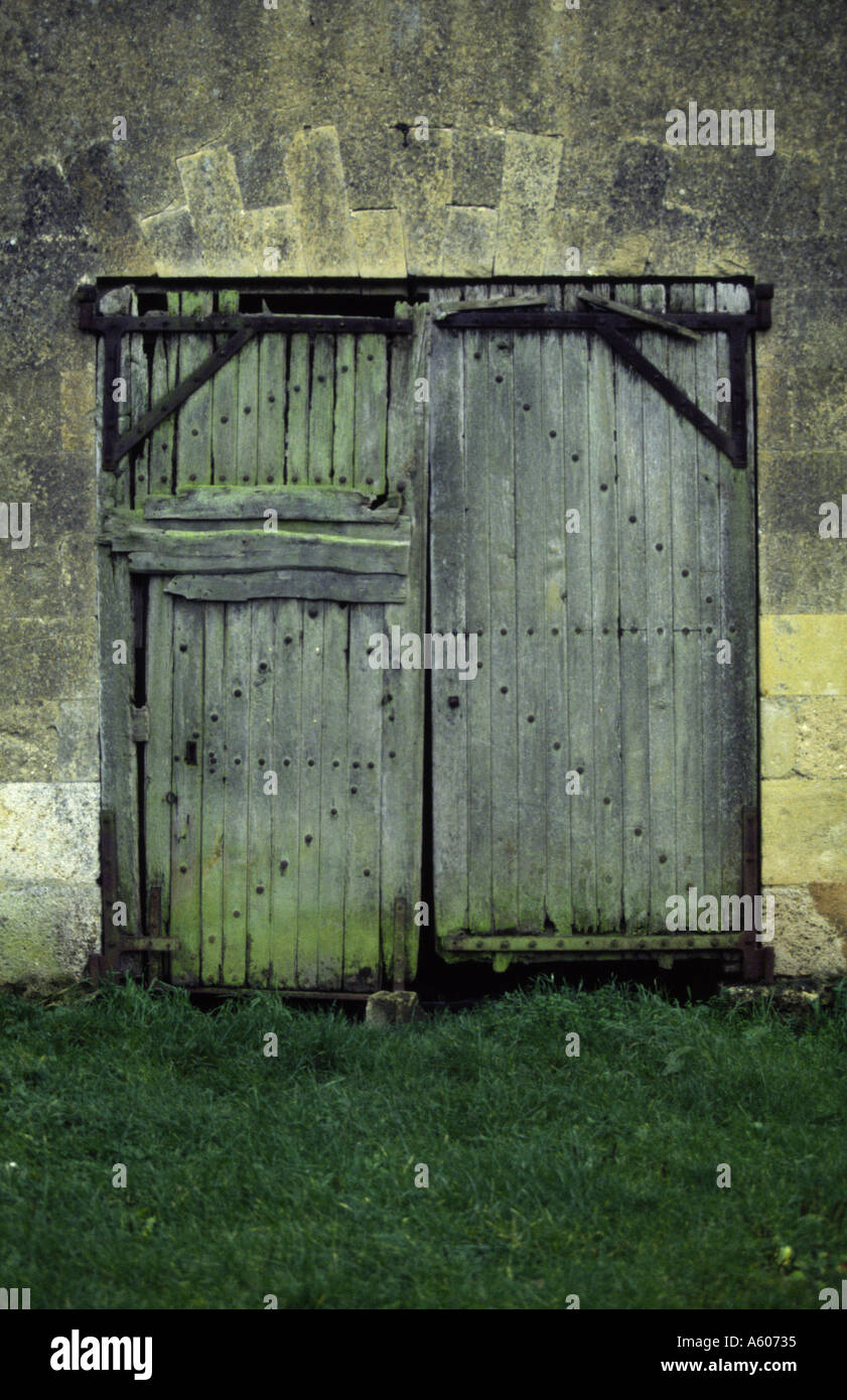 Old Traditional Farm door in France Stock Photo - Alamy