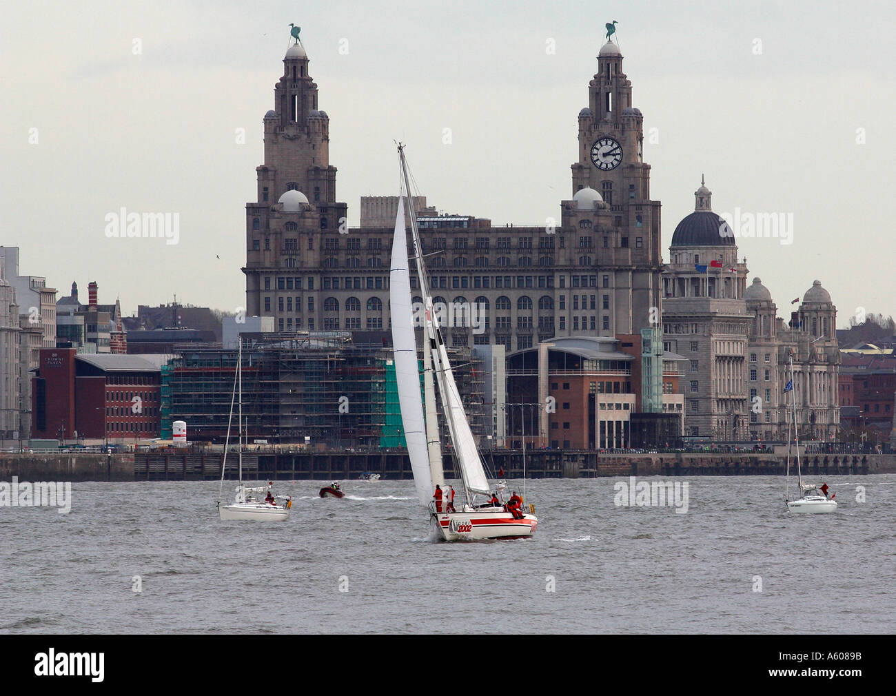 Clipper starting round the World race Stock Photo - Alamy