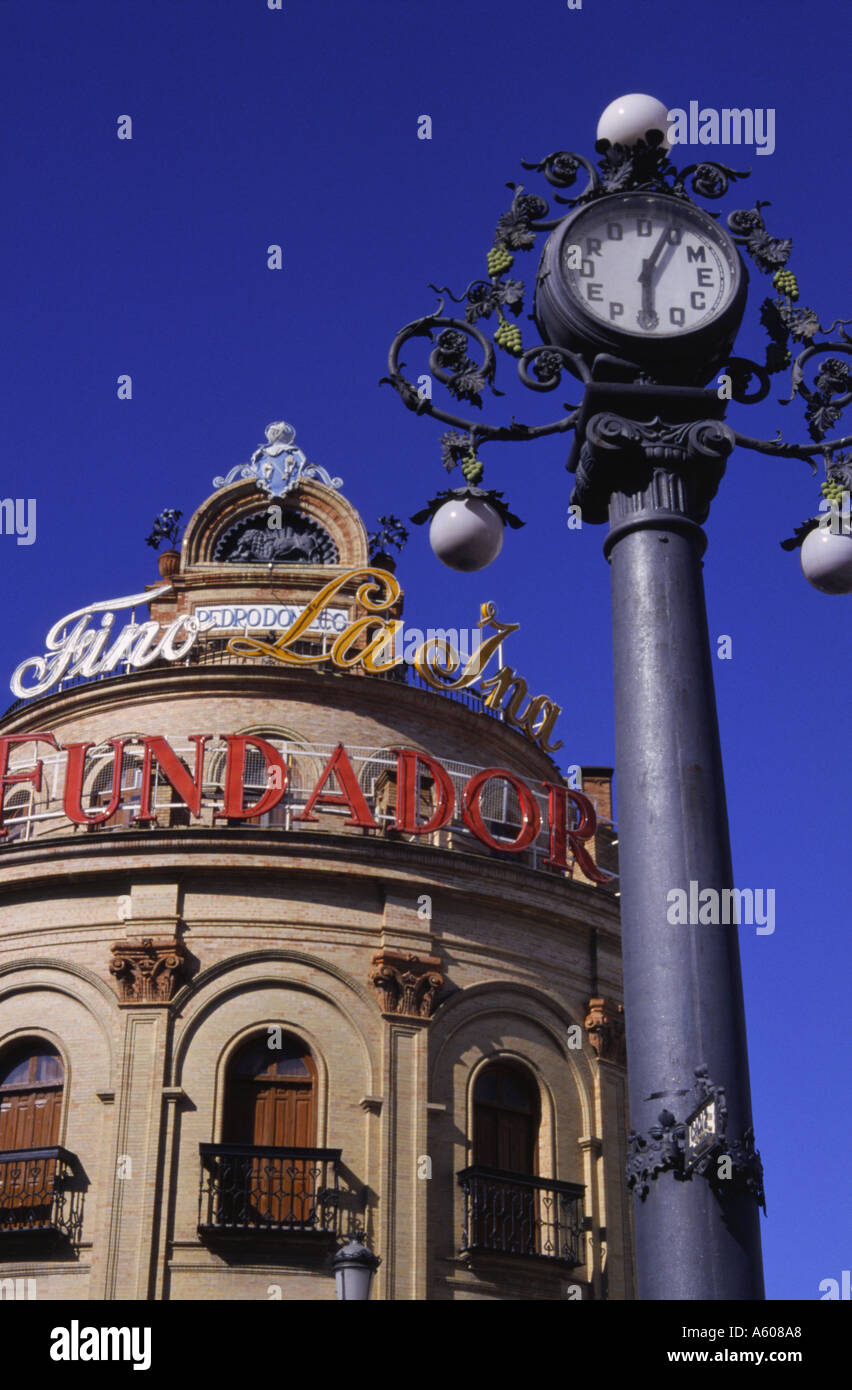 Large clock building Spain Stock Photo - Alamy