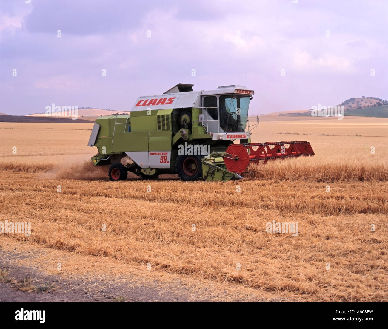 Combine Harvester Barley Field Andalusia Spain Stock Photo - Alamy