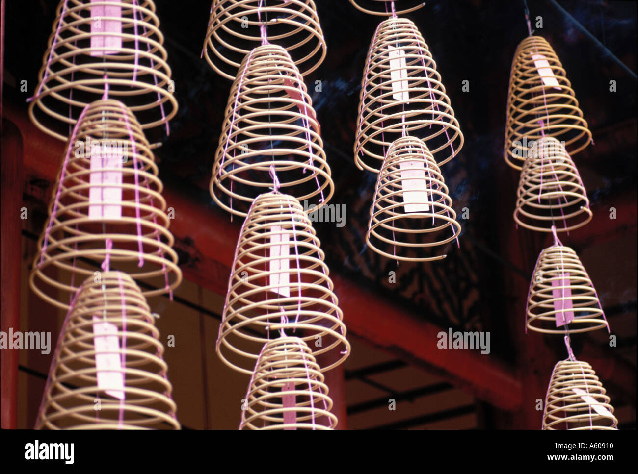 Hanging circular jossticks Stock Photo - Alamy