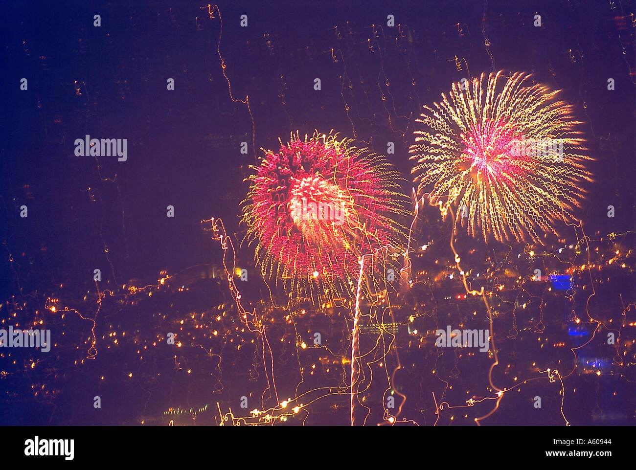 fireworks beirut sky lebanon Stock Photo - Alamy