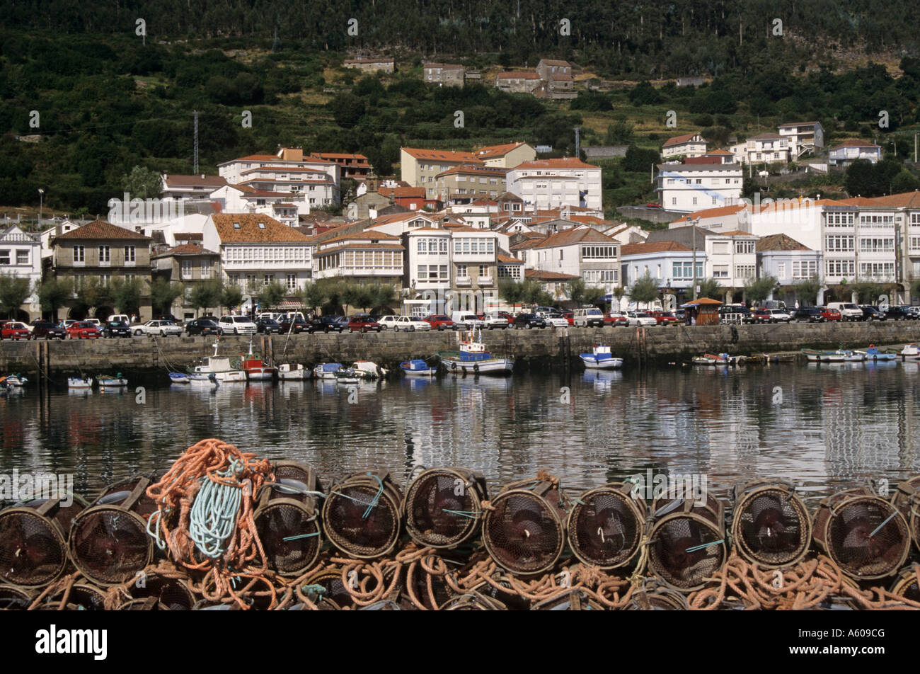 the fishing village of Muros along te coast called Rias Baixas Galicia ...