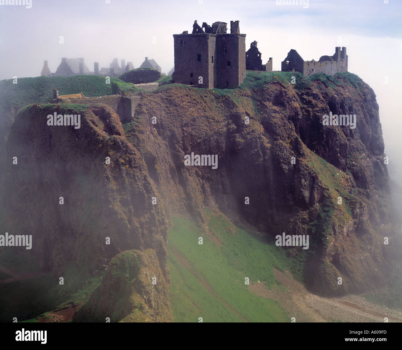 Cliffside Ruins of Dunnottar Castle Scottish Highlands Scotland UK ...