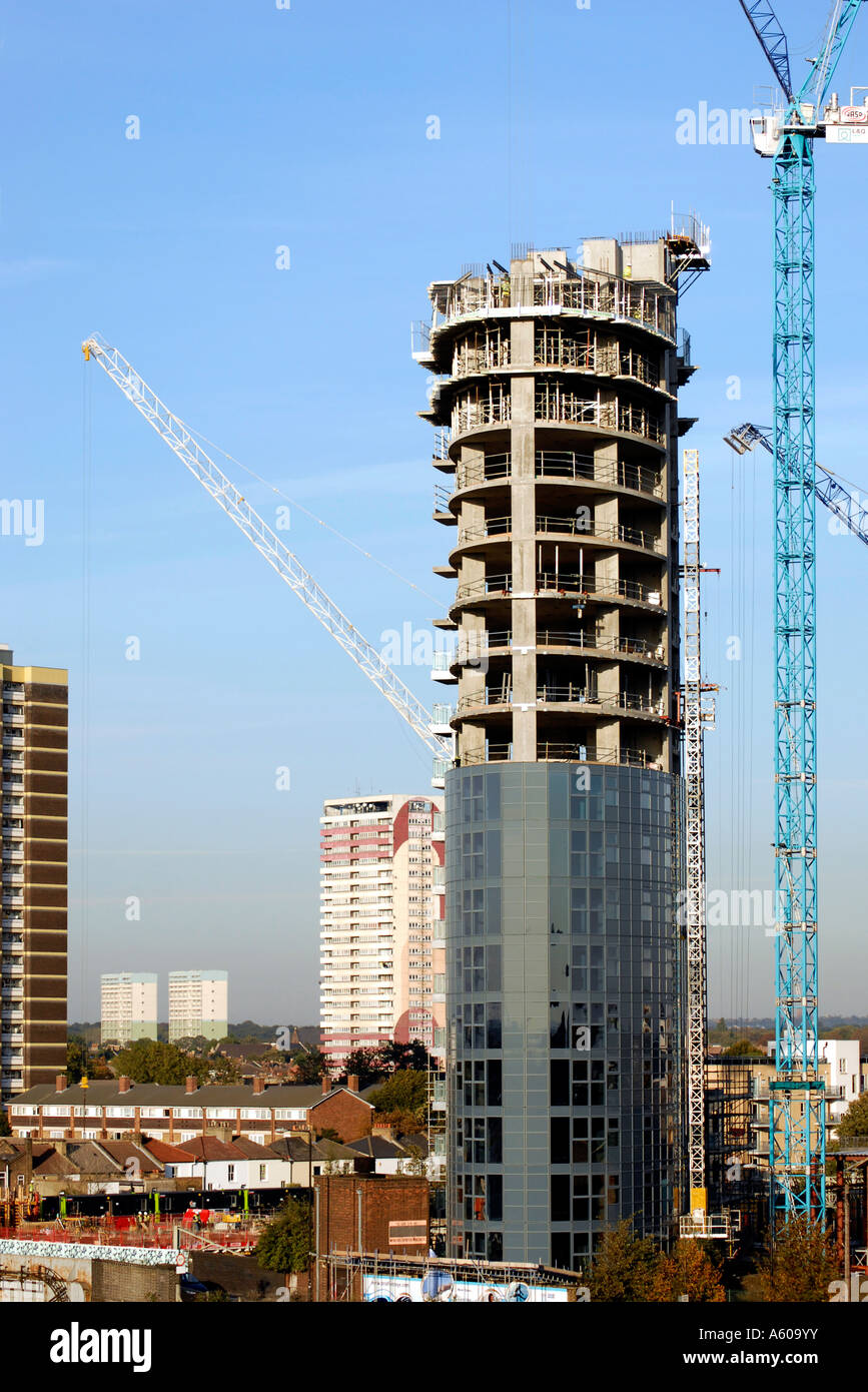 Construction on the Stratford Eye site in Angel Lane Stratford London ...