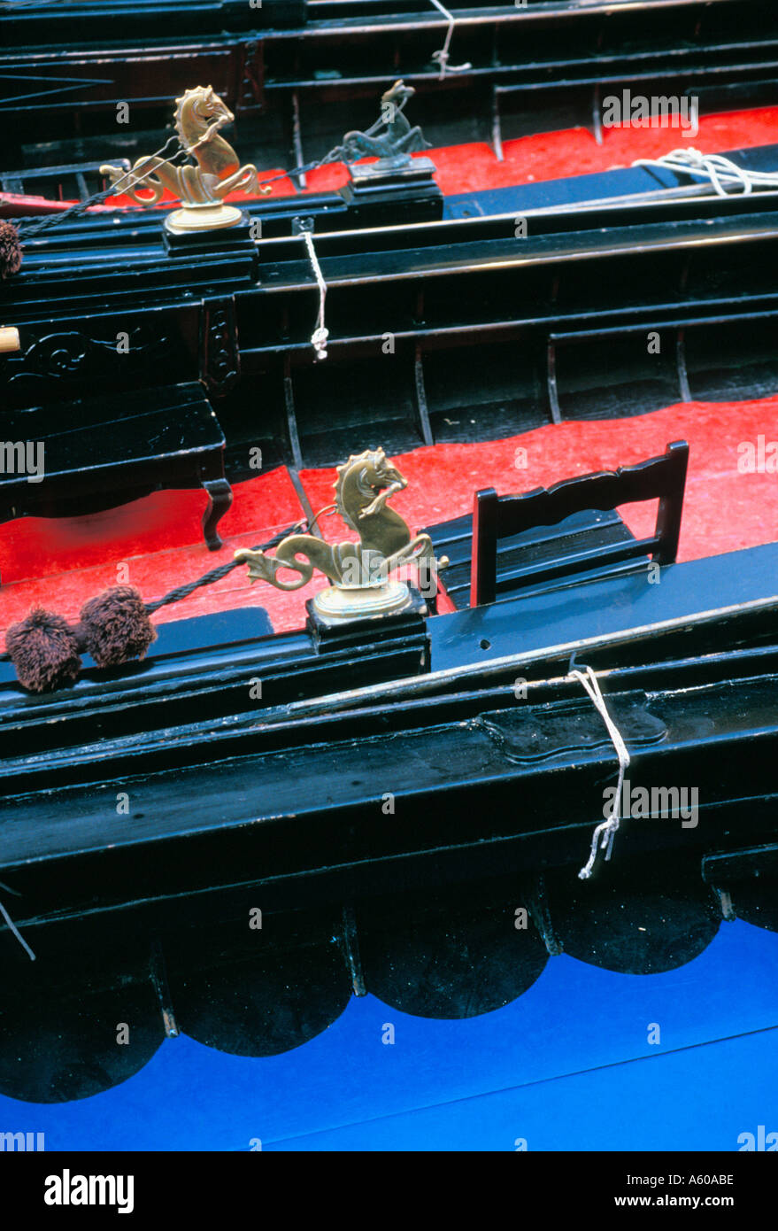 Details of gondolas Stock Photo - Alamy