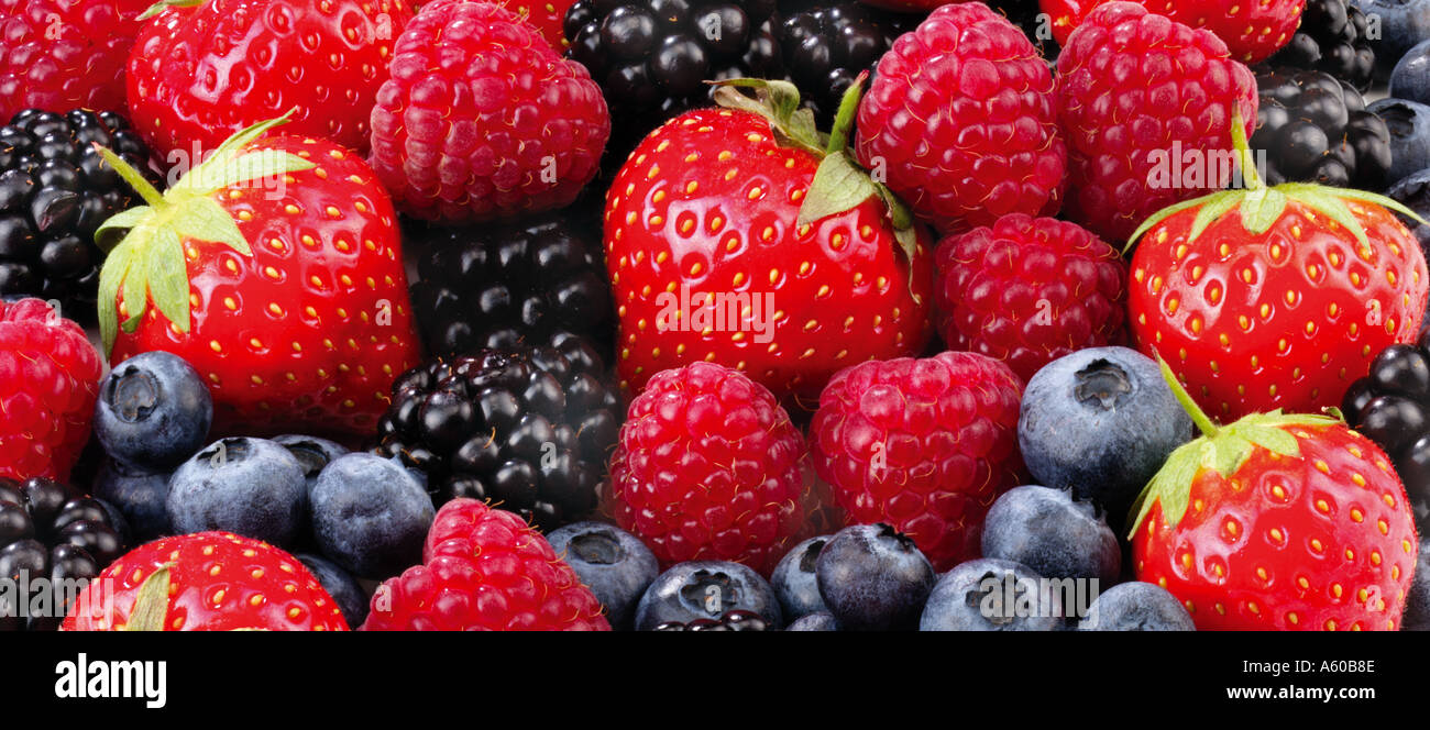 MIXED FRUIT BERRIES Stock Photo - Alamy