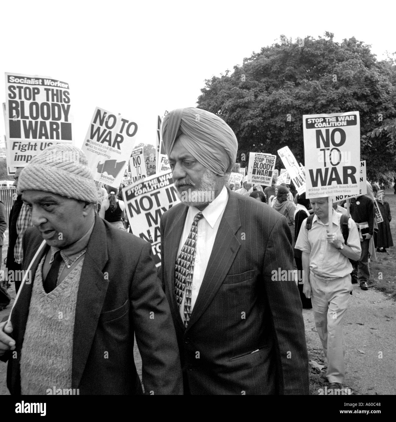 Peace demonstration London Stock Photo - Alamy