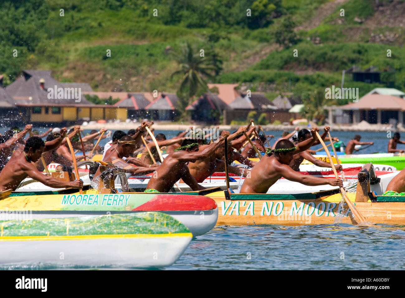 French polynesian canoe hi-res stock photography and images - Alamy