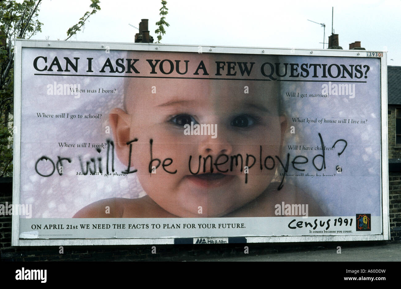 A consensus poster with graffiti written on top to highlight social ...