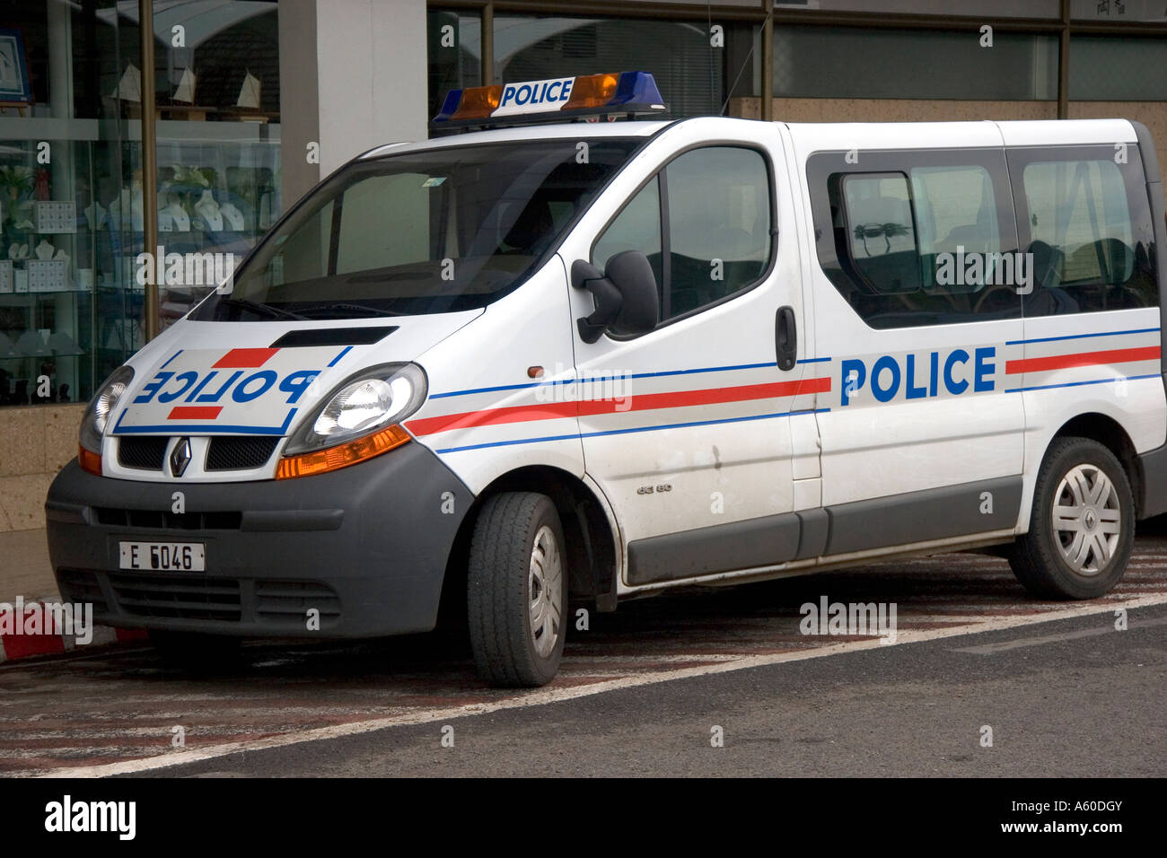 A police vehicle on the island of Tahiti Stock Photo - Alamy