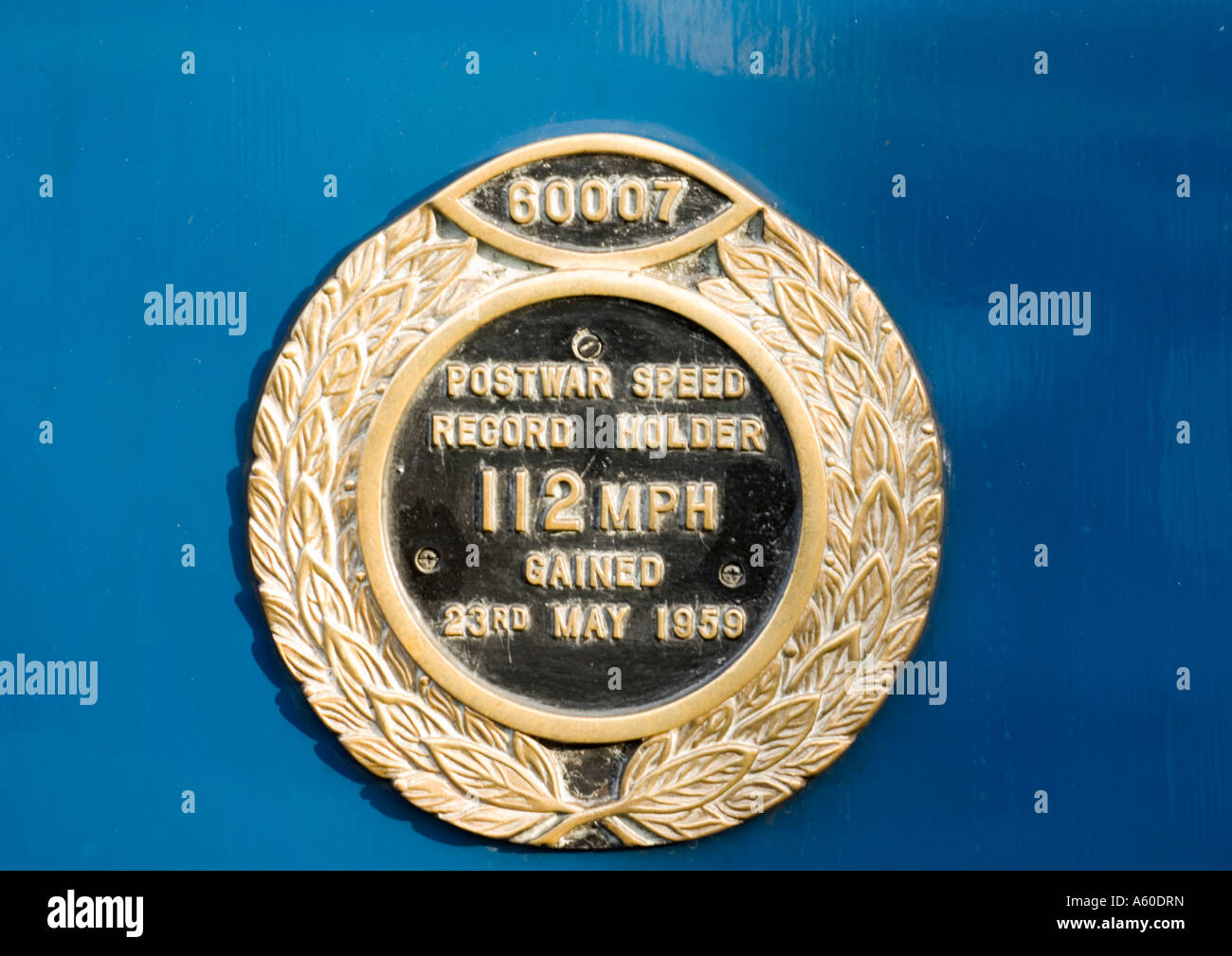 LNER Class A4 Pacific 4 6 2 Sir Nigel Gresley world record plate on the ...