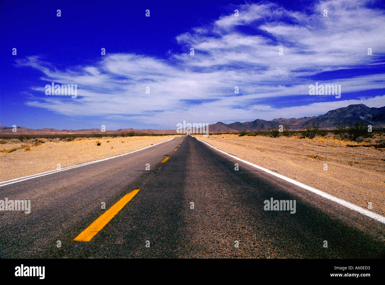 Blue Sky road Stock Photo - Alamy