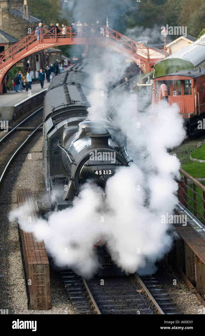Steam Loco at Goathland the Location of the Harry Potter Films Stock ...
