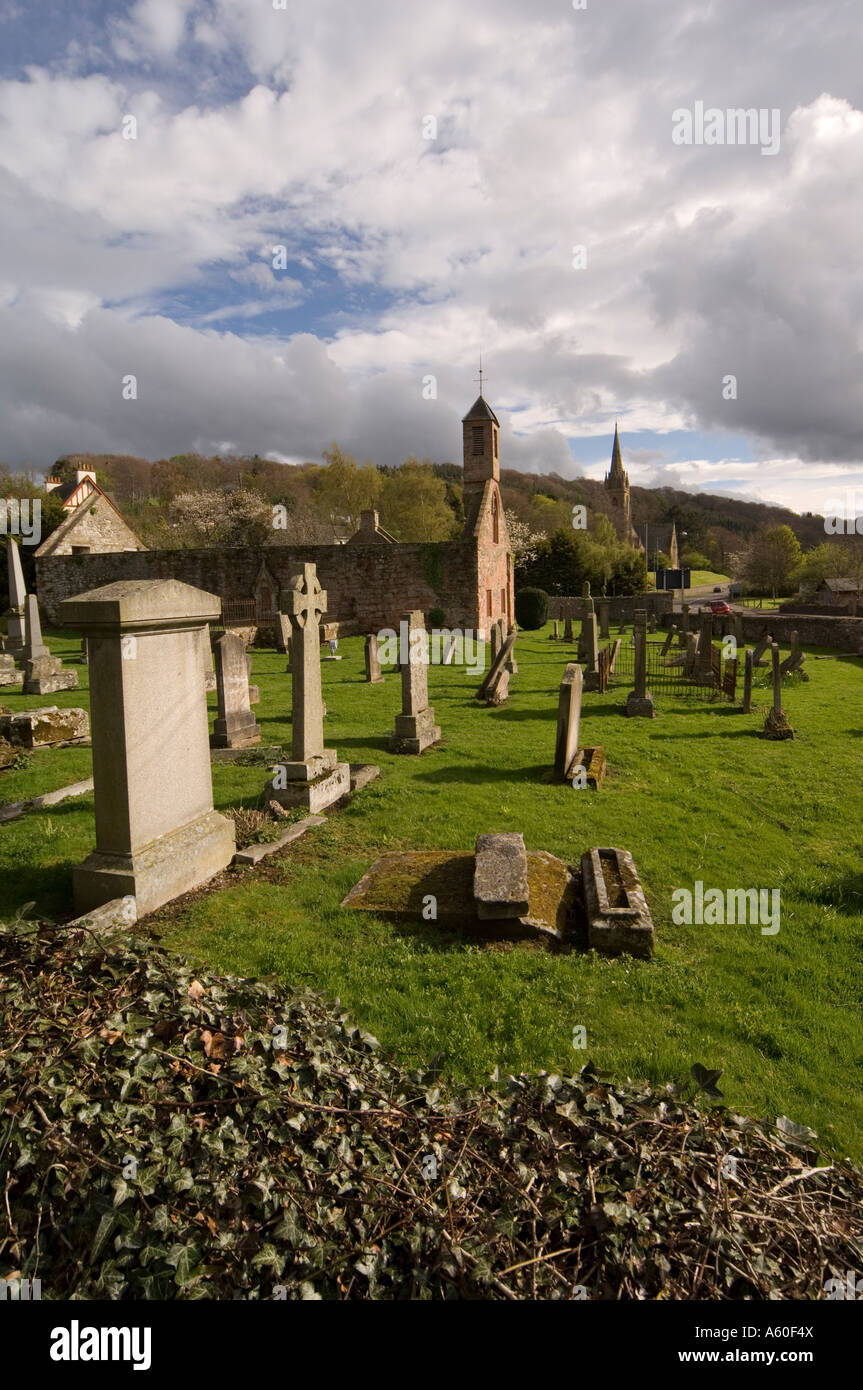 Abandoned church and grave yard Scotland Stock Photo - Alamy