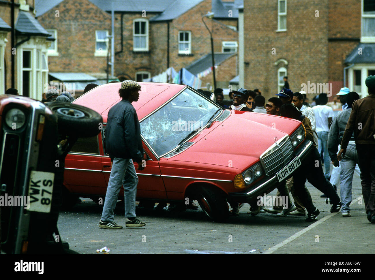 Handsworth Riots, Birmingham, England. 1985 The second Handsworth riots ...