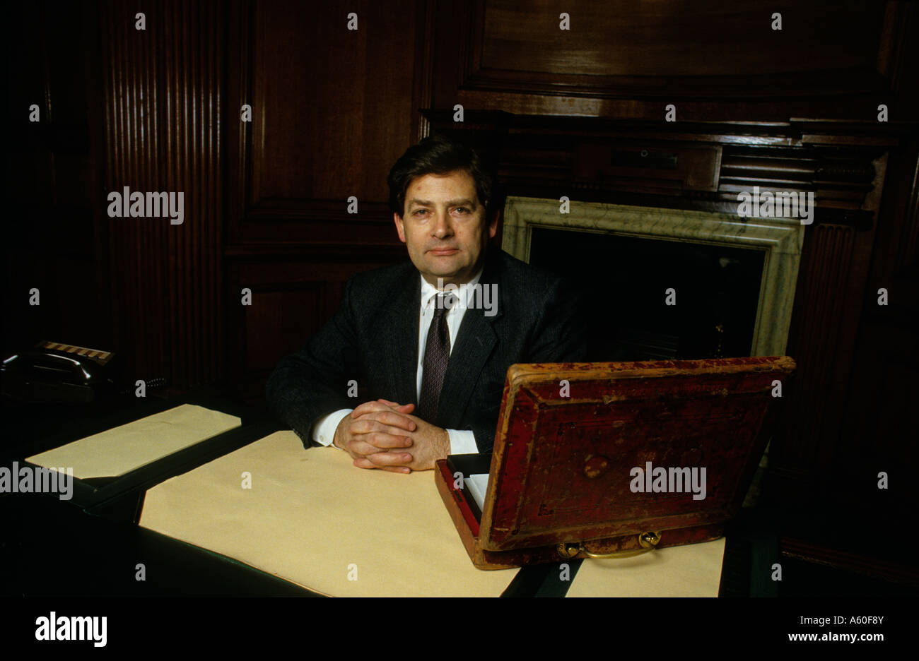 NIGEL LAWSON 1986 AS CHANCELLOR Stock Photo - Alamy