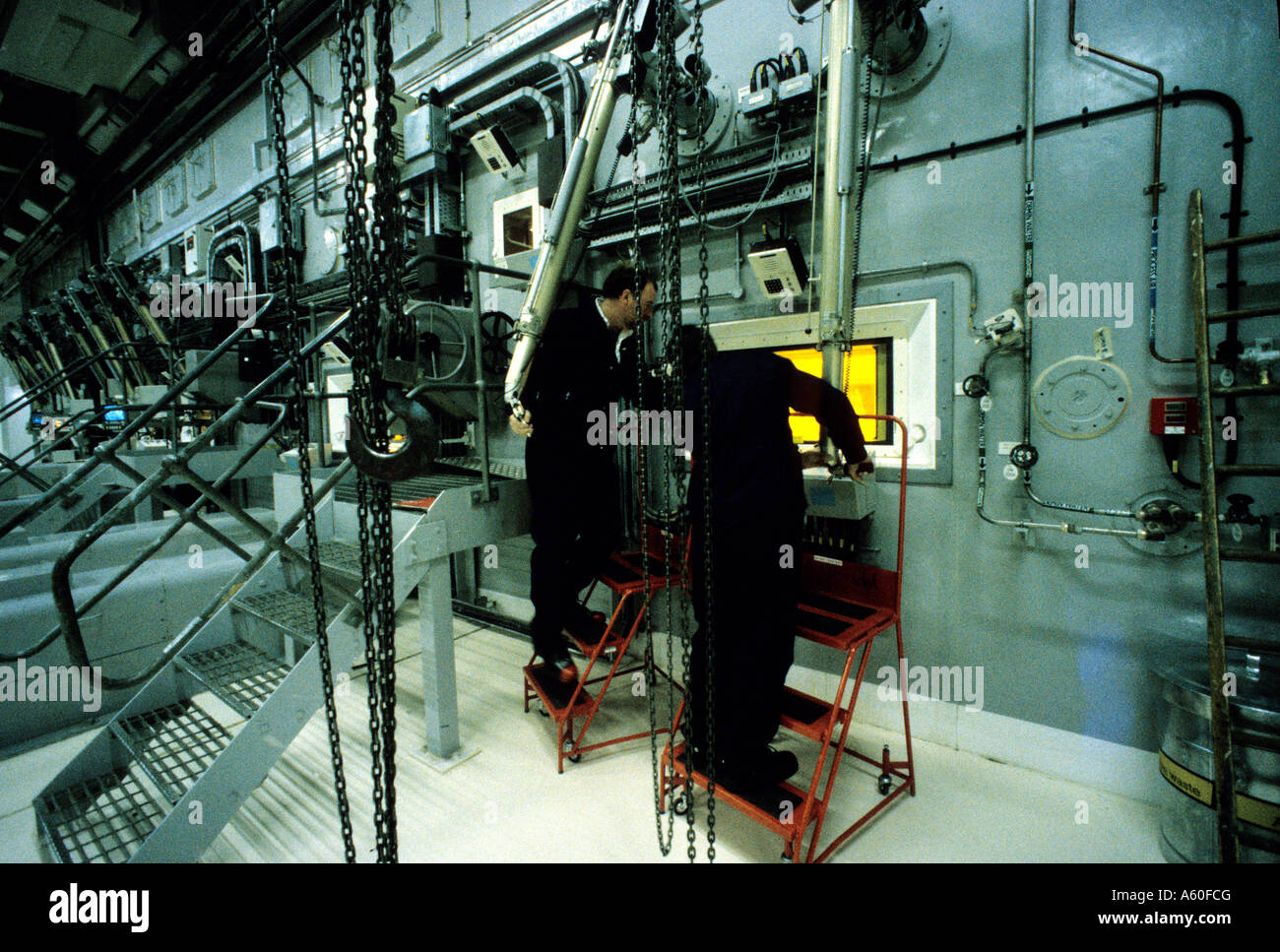 Sellafield Nuclear reprocessing plant, Cumbria England showing the ...