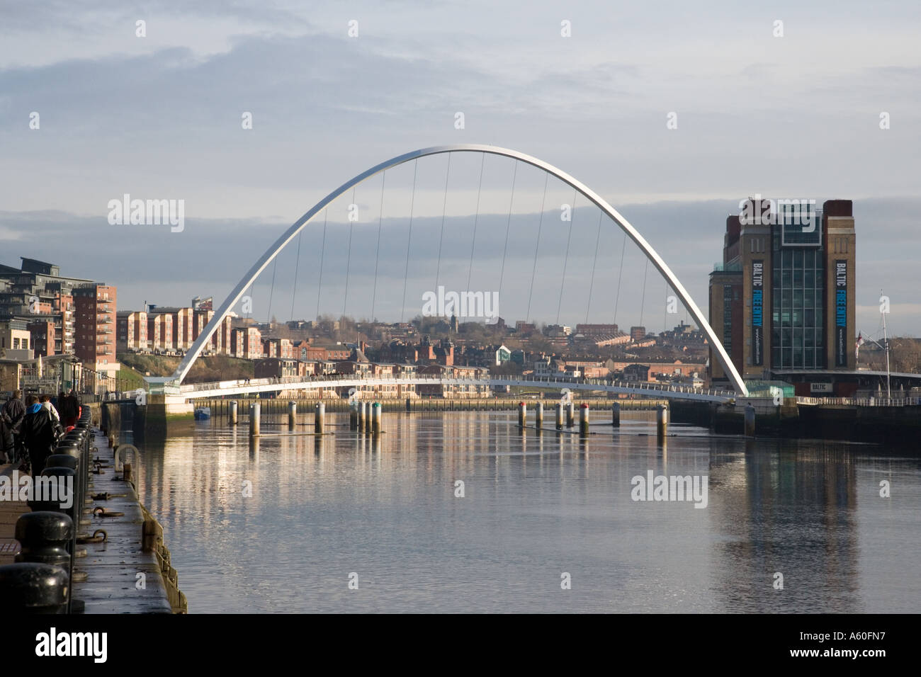 Gateshead Millennium Bridge & Baltic gallery Stock Photo - Alamy