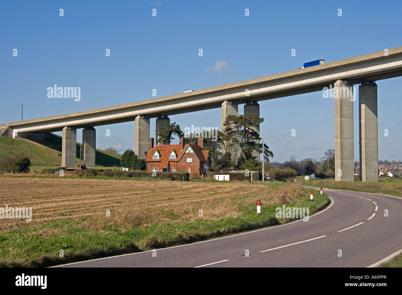 The Orwell Bridge.Suffolk Stock Photo - Alamy