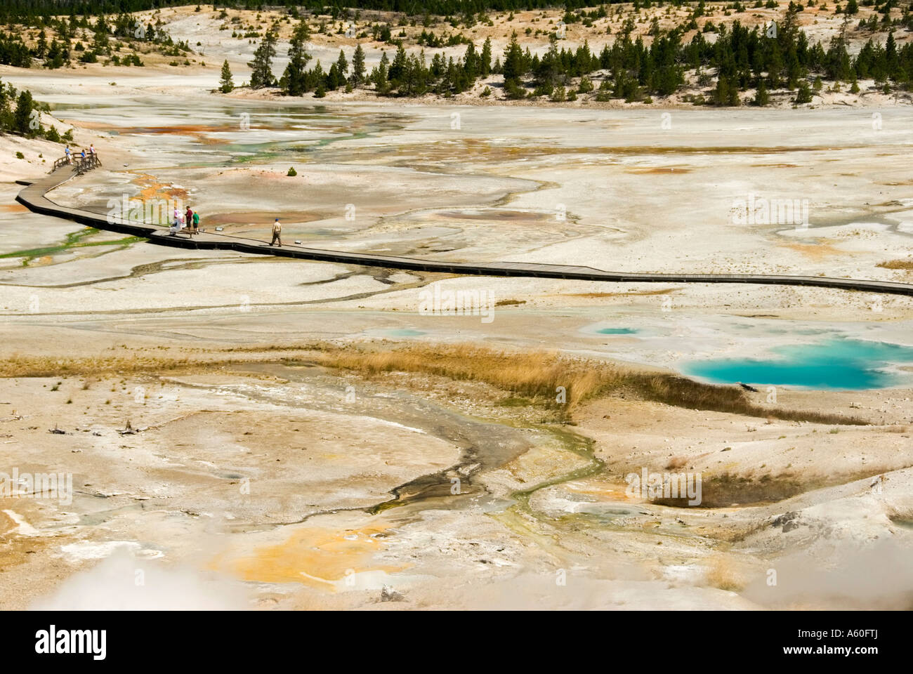 Natural bridge in yellowstone park hi-res stock photography and images ...
