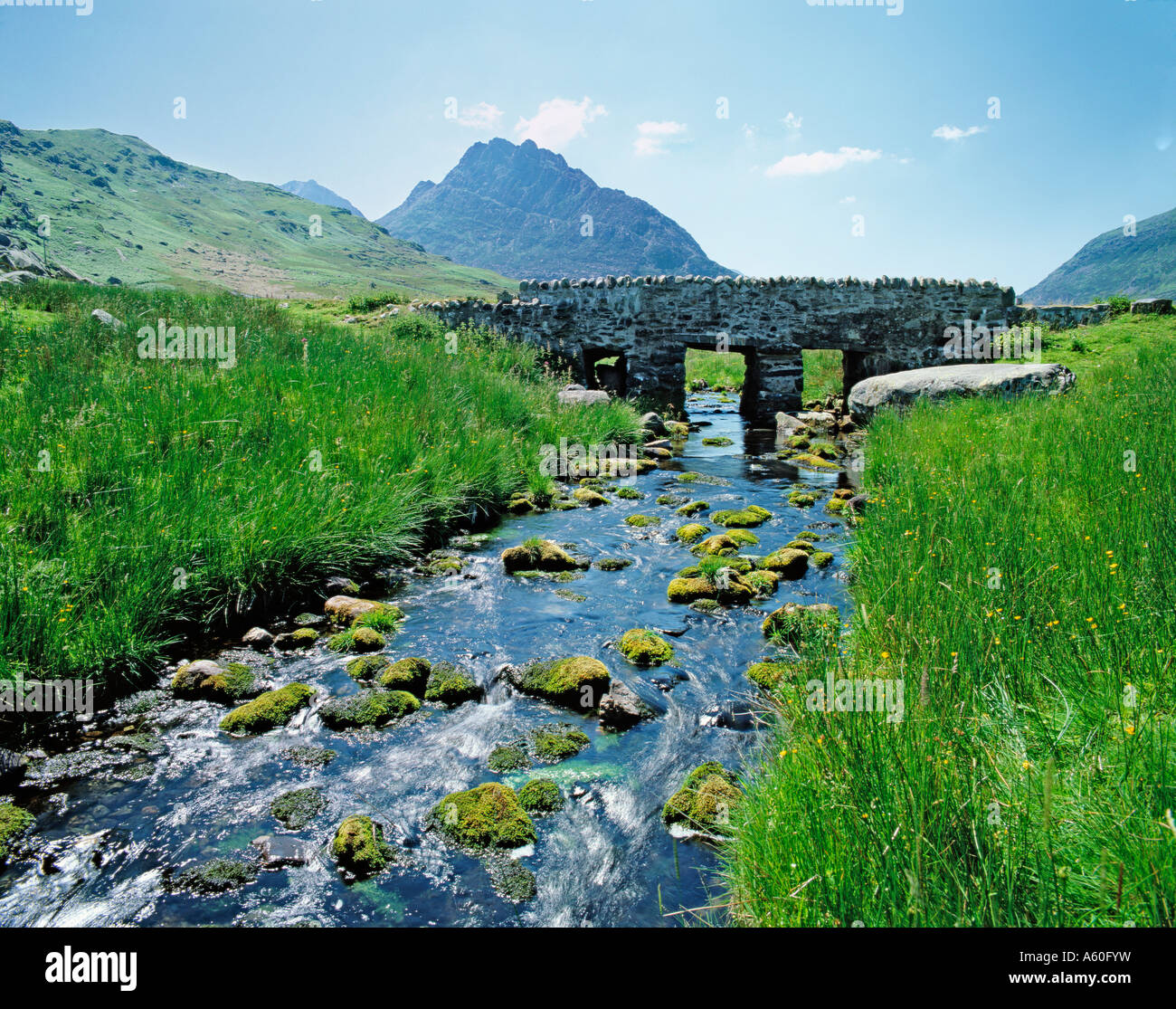 Mountain snowdonia bridge hi-res stock photography and images - Alamy