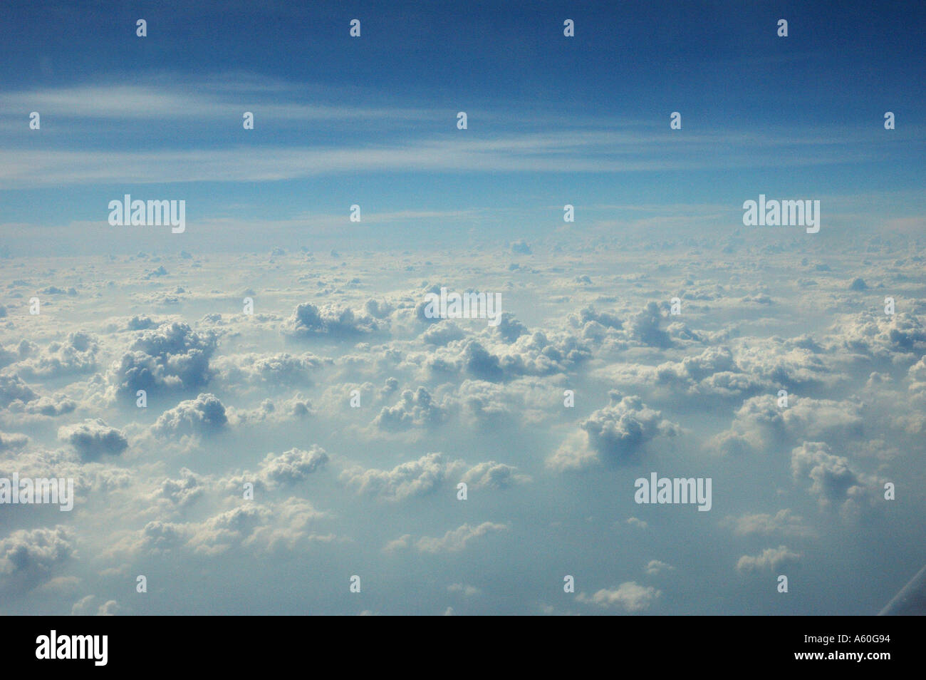 Clouds at 35 000 feet over South East Asia Stock Photo - Alamy