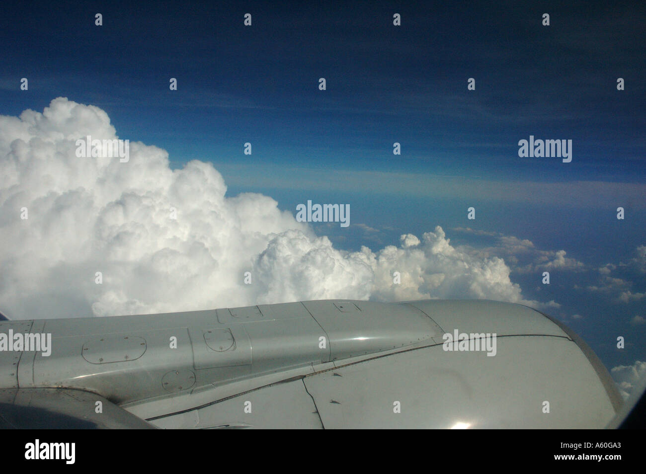 Clouds at 35 000 feet over South East Asia Stock Photo - Alamy