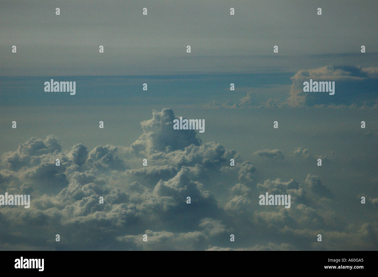 Clouds at 35 000 feet over South East Asia Stock Photo - Alamy