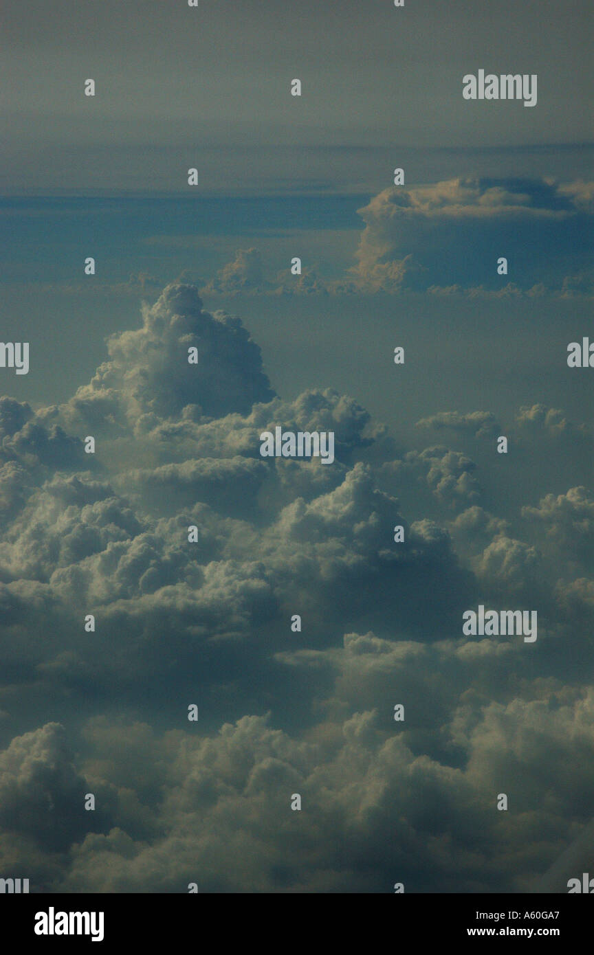 Clouds at 35 000 feet over South East Asia Stock Photo - Alamy