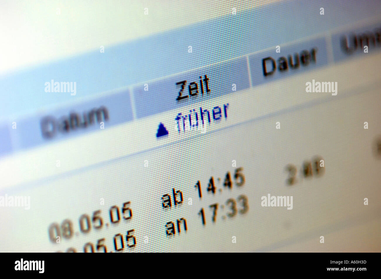 internet screen monitor detail Stock Photo - Alamy
