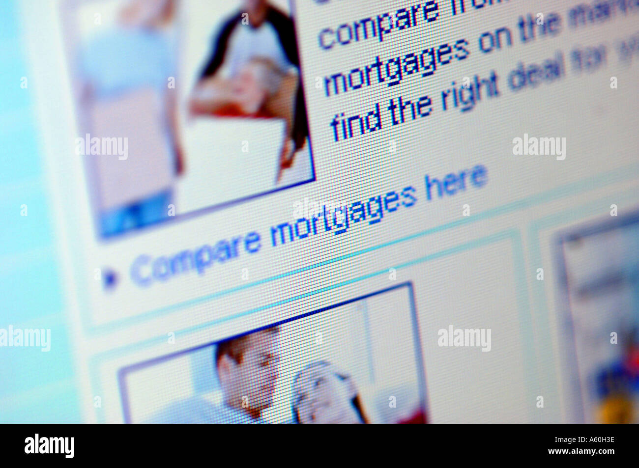internet screen monitor detail Stock Photo - Alamy