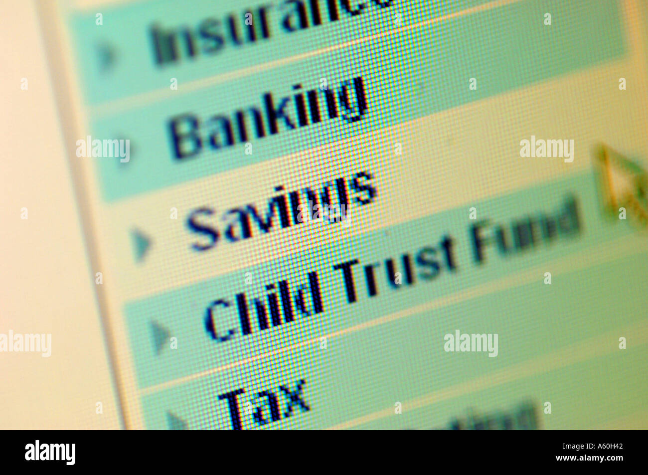 internet screen monitor detail Stock Photo - Alamy