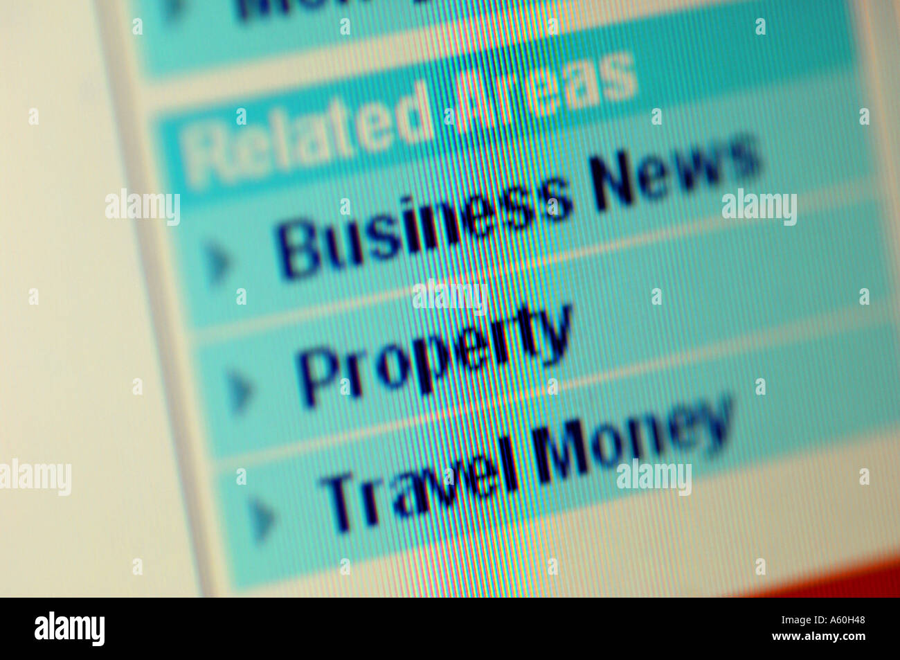 internet screen monitor detail Stock Photo - Alamy