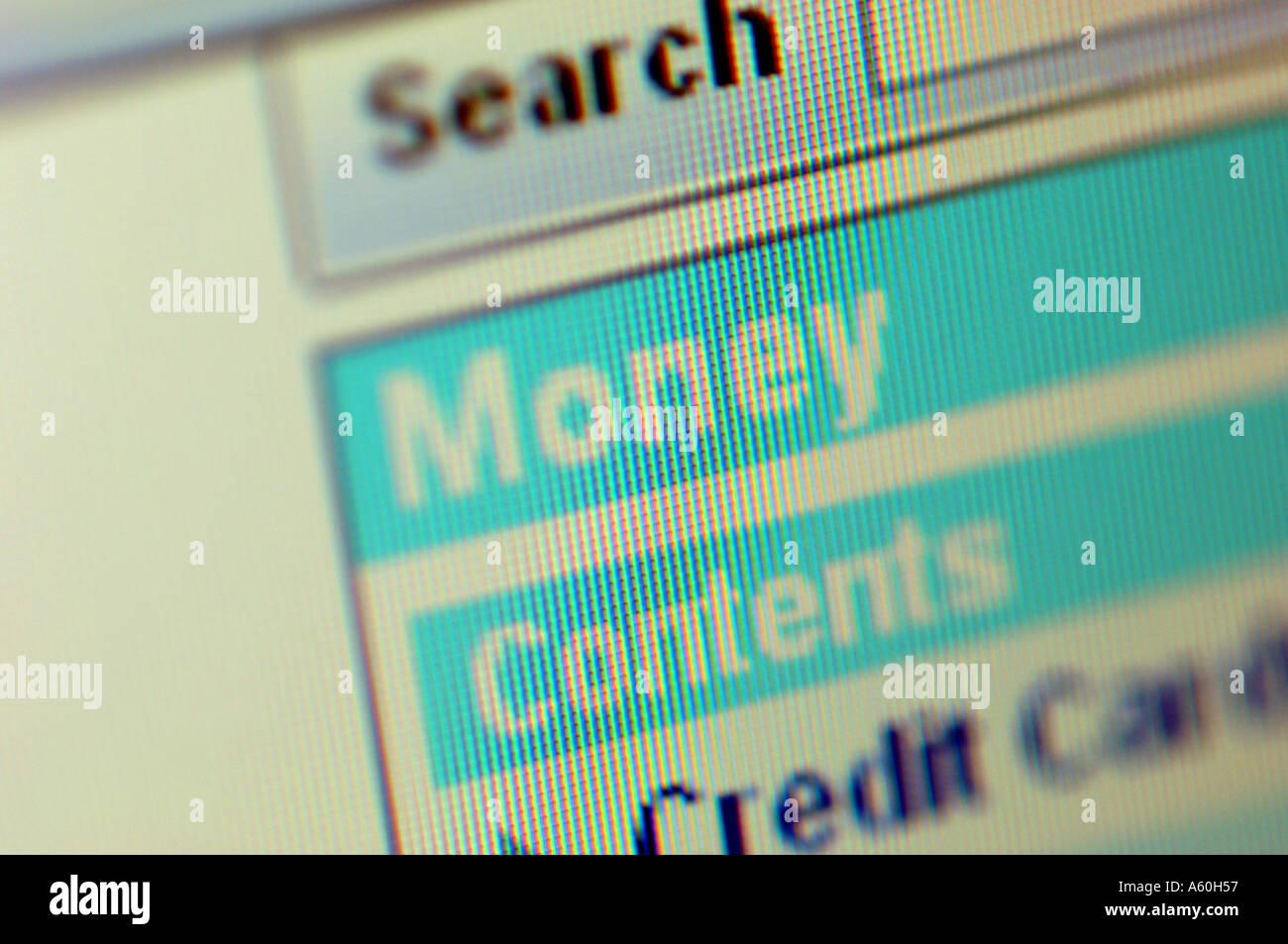 internet screen monitor detail Stock Photo - Alamy