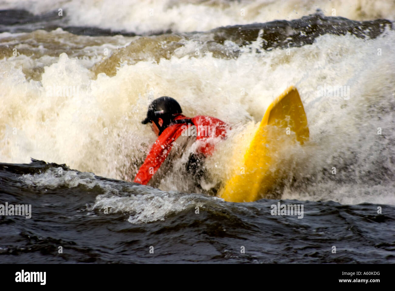 Kayak in Ottawa River Ont. Canada Stock Photo - Alamy