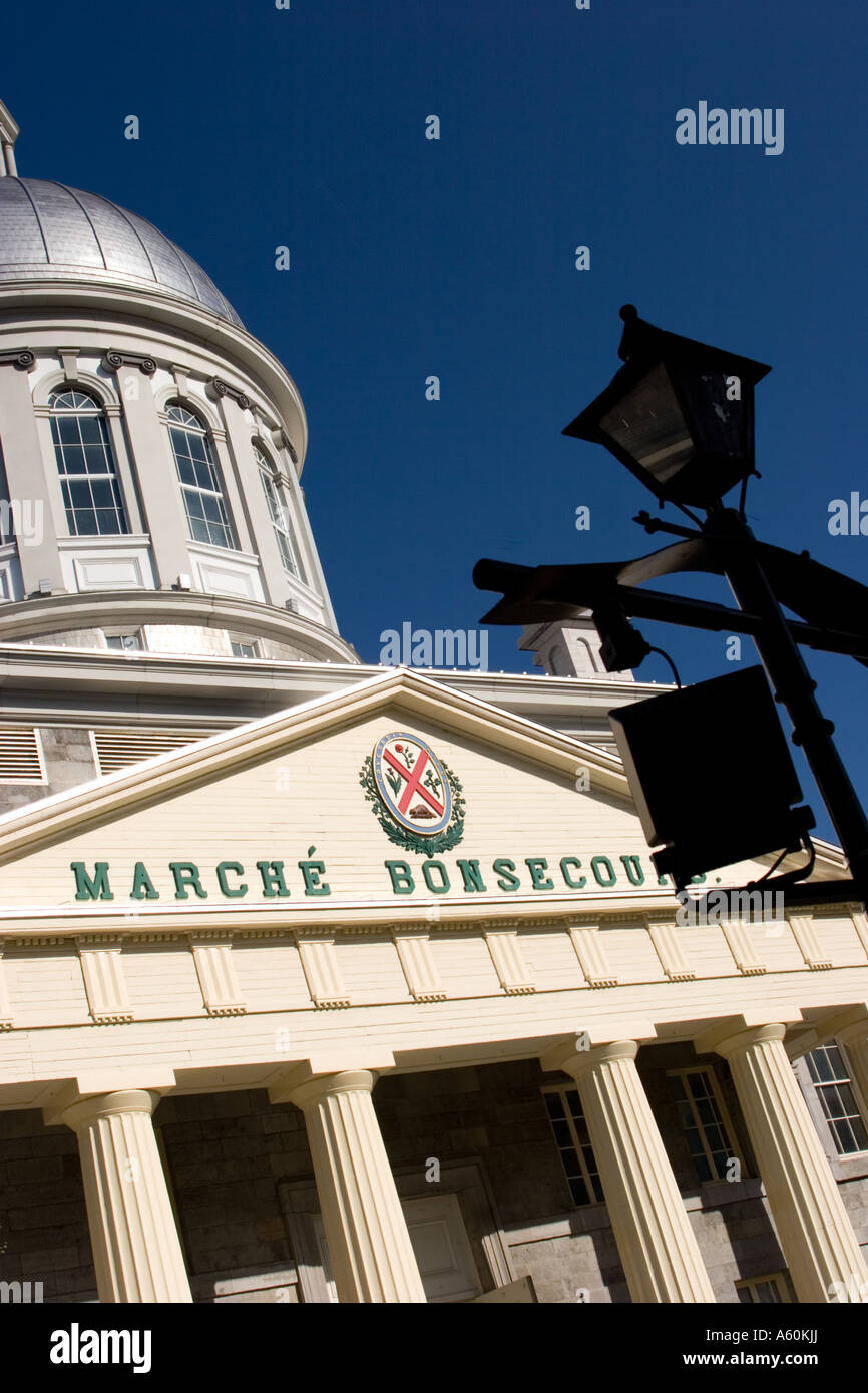 Montreal Quebec Canada, Dome of Market building in old Montreal Stock ...